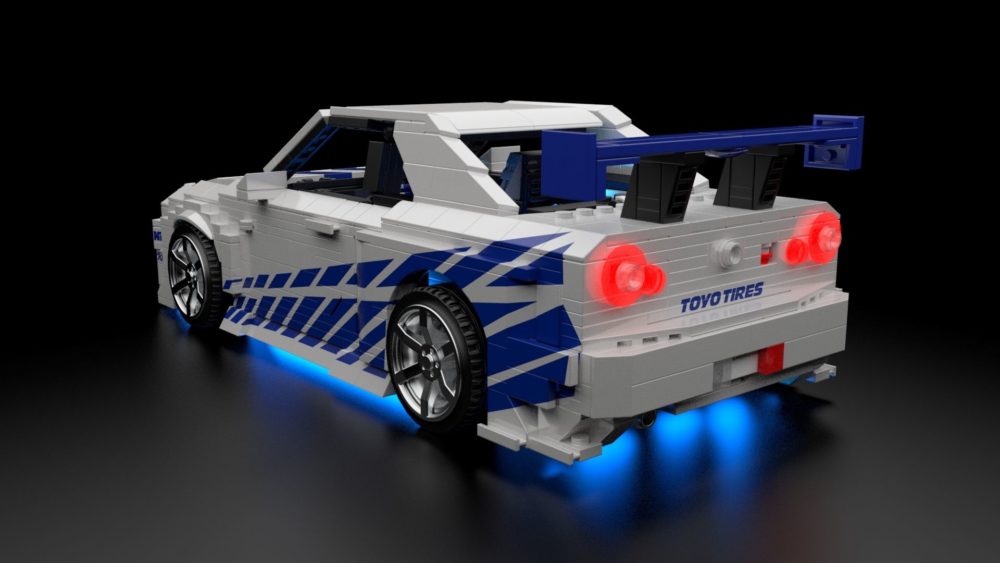 La Nissan Skyline R34 GT-R grise de Fast and Furious existe en Lego